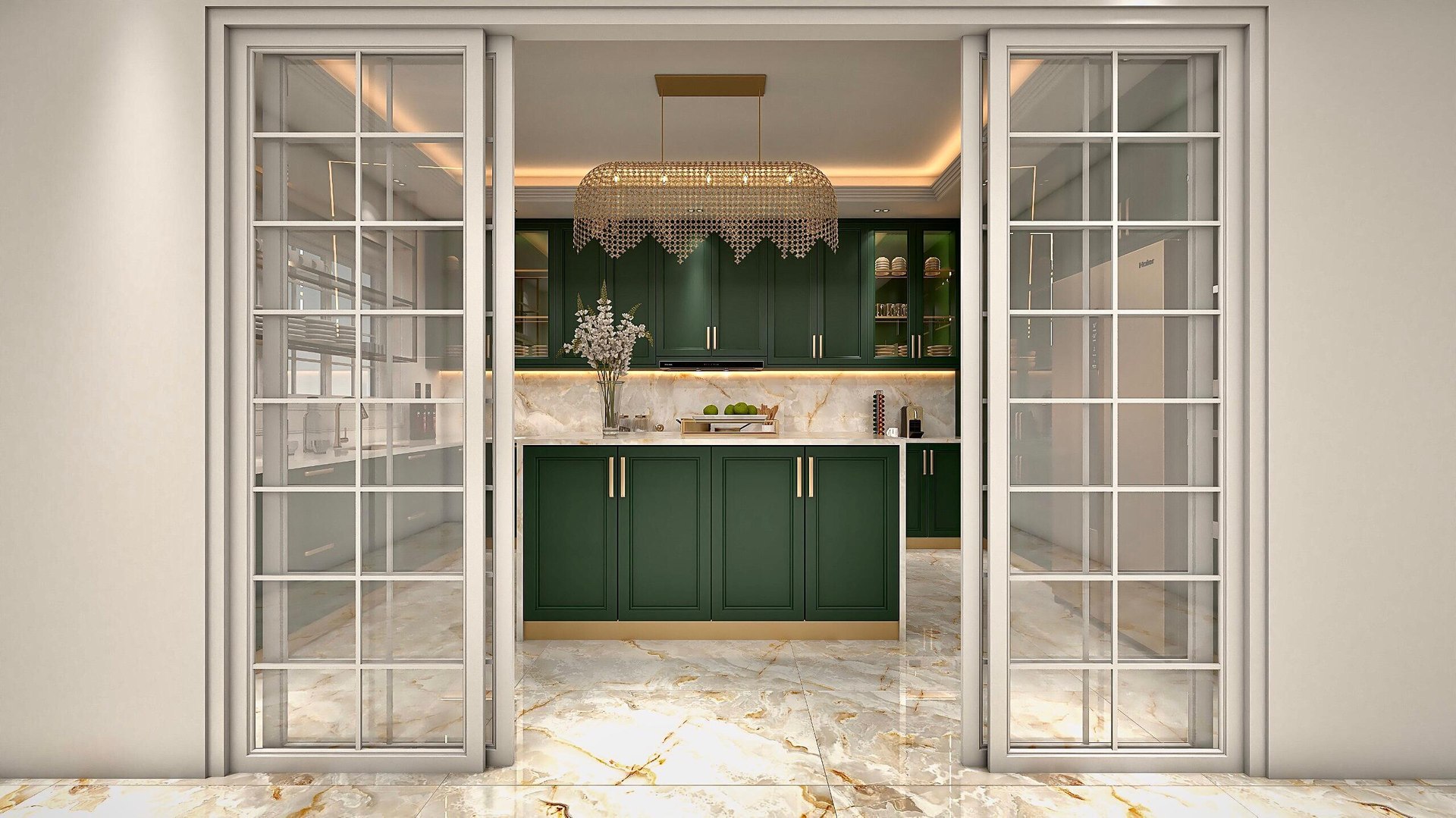 Luxury Kitchen Design 3D Model - TurboSquid 2431228