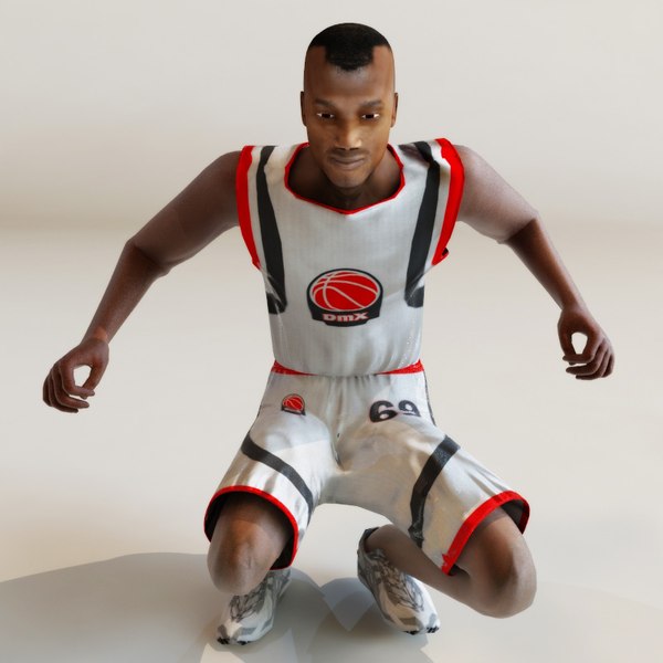 sportsmens basketball player 3d 3ds