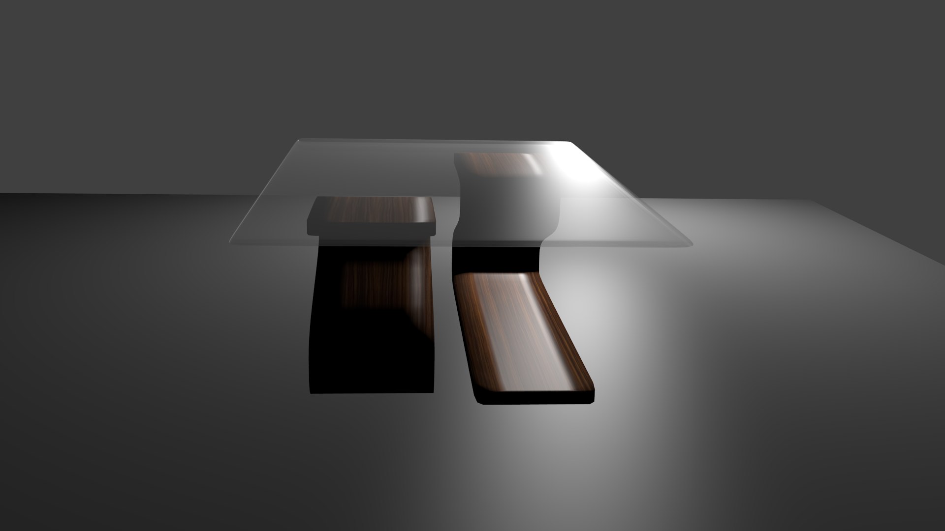 3d Model Living Room Table Glass