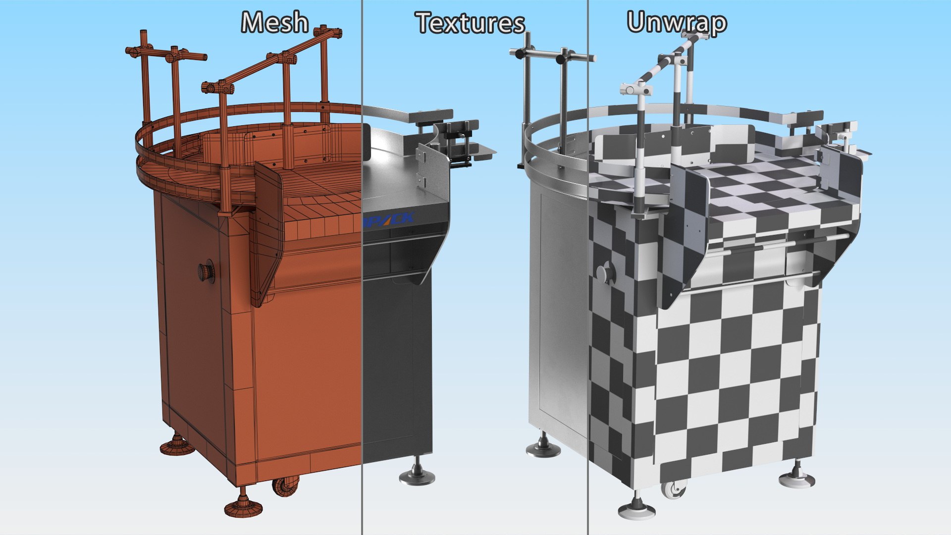 3D Roller Feeding Machine LandPack - TurboSquid 2256045