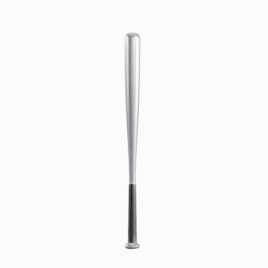 Steel Baseball Bat 03 Model - TurboSquid 2314778