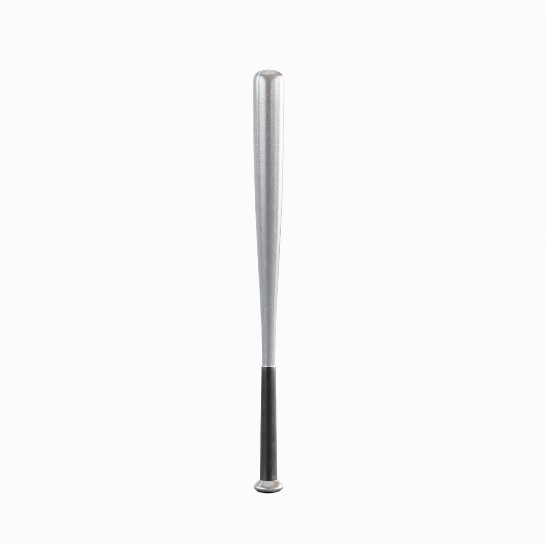 Steel Baseball Bat 03 Model - TurboSquid 2314778