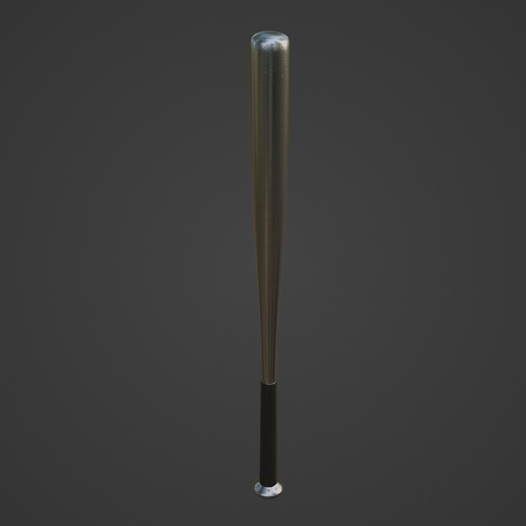 Steel Baseball Bat 03 Model - TurboSquid 2314778