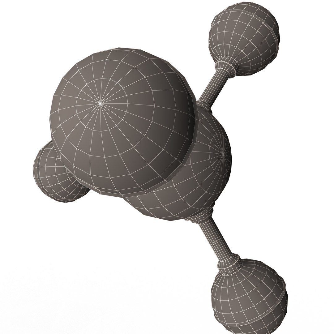 Methane Molecule 3D Model - TurboSquid 1767497