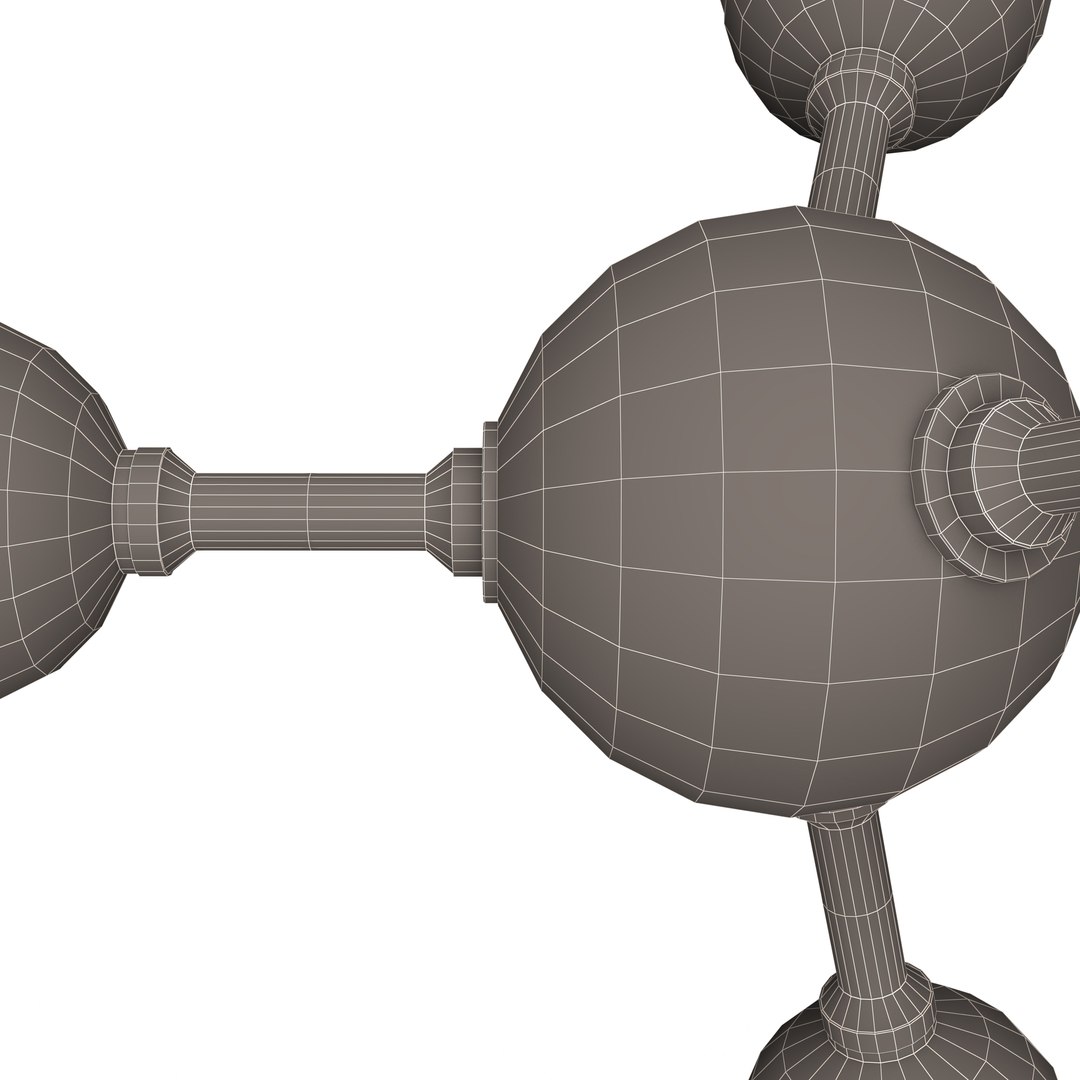 Methane Molecule 3D Model - TurboSquid 1767497
