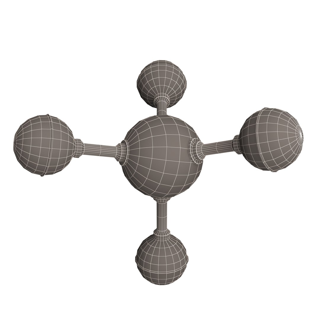 Methane Molecule 3D Model - TurboSquid 1767497