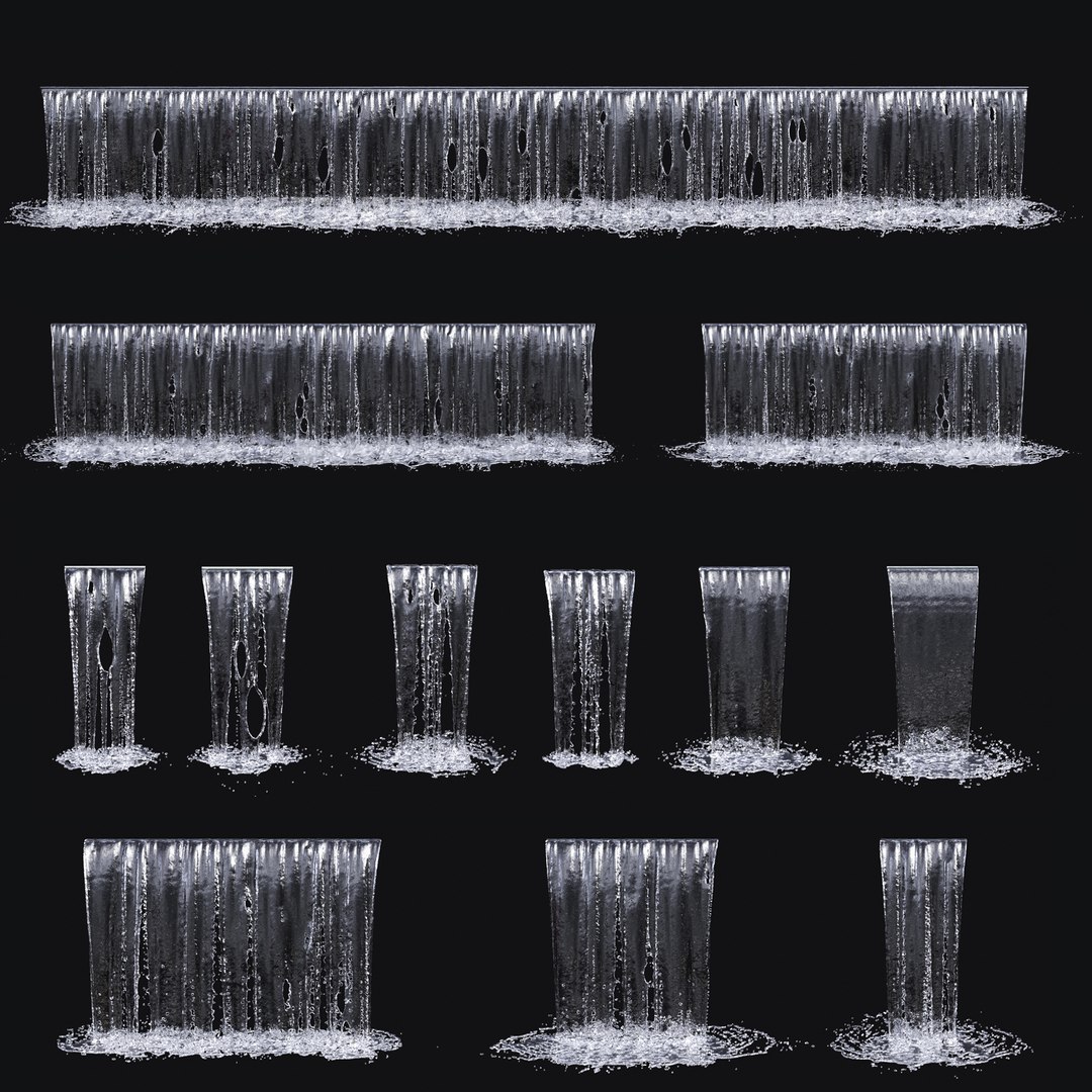 3D Model Collection Waterfall Fountains Cascade - 12 - TurboSquid 1927729