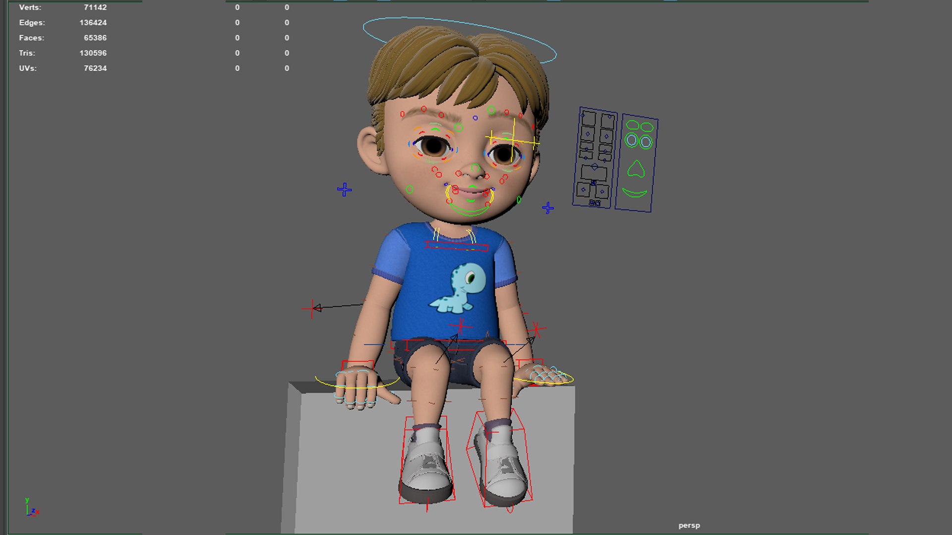 Julian Cartoon Character Rig 3D - TurboSquid 1989227