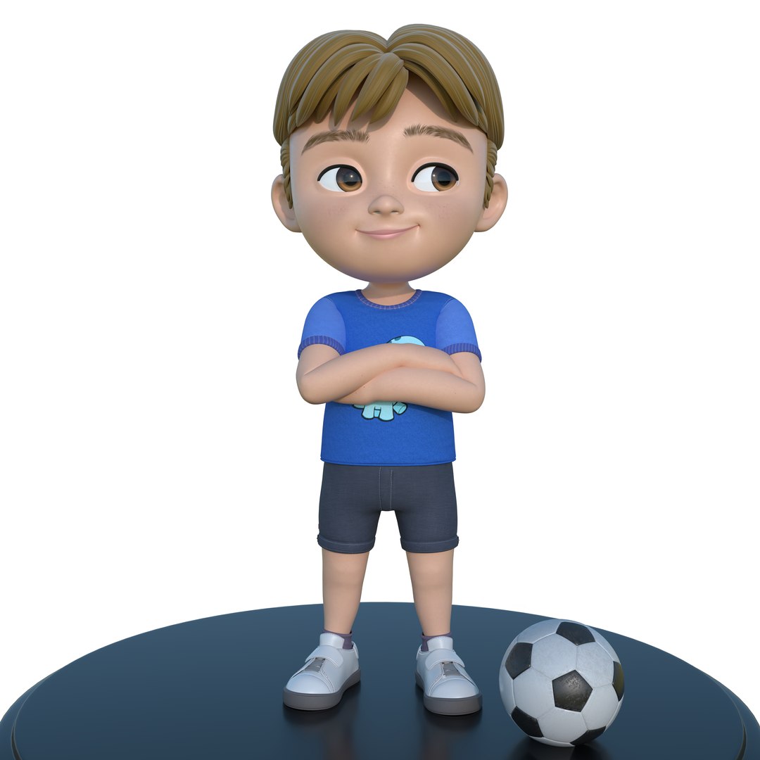 Julian Cartoon Character Rig 3D - TurboSquid 1989227