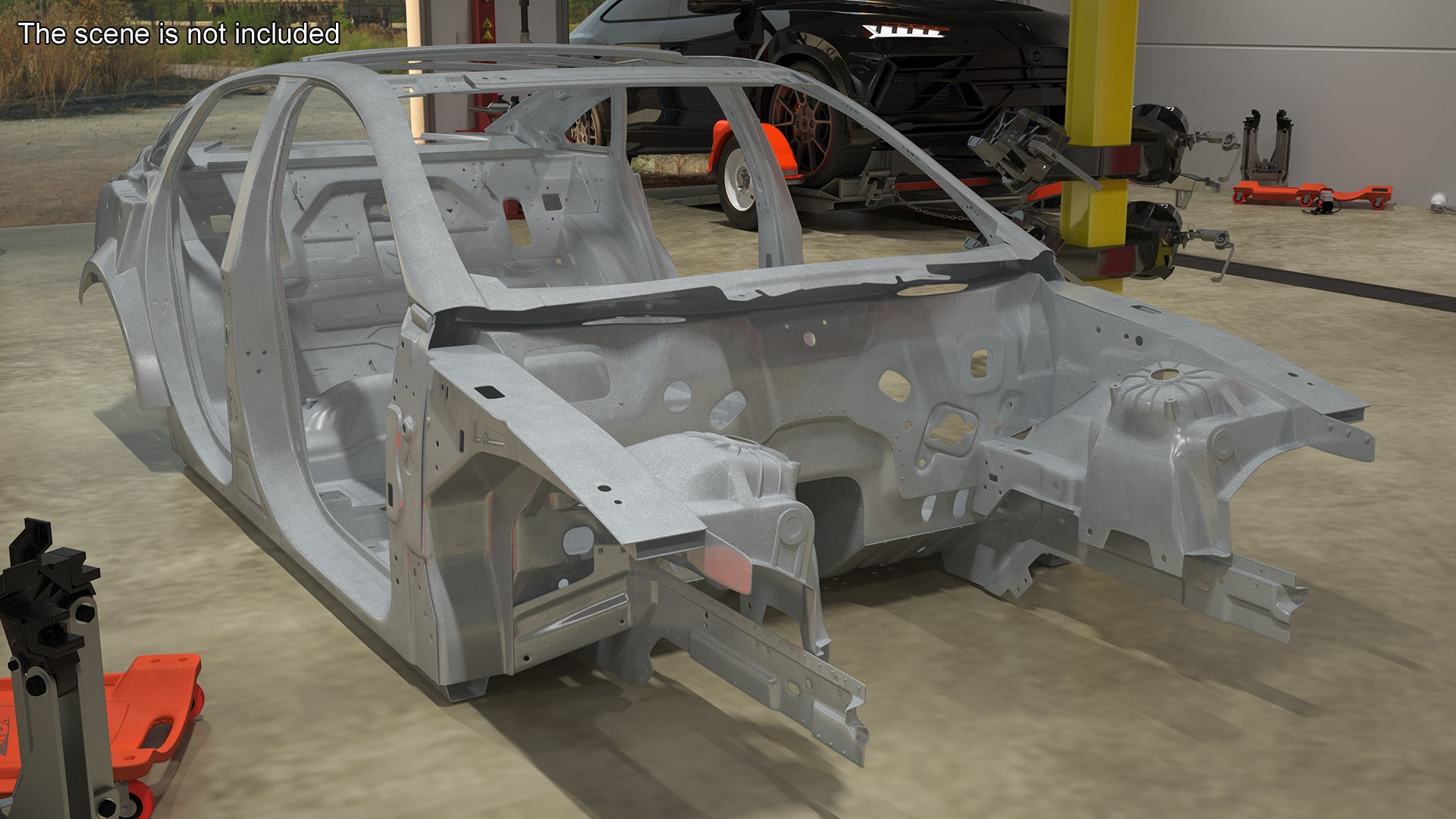 Sedan Frame 3D - TurboSquid 2230541