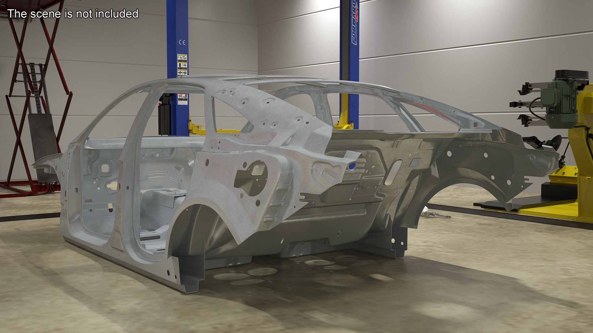 Sedan Frame 3D - TurboSquid 2230541