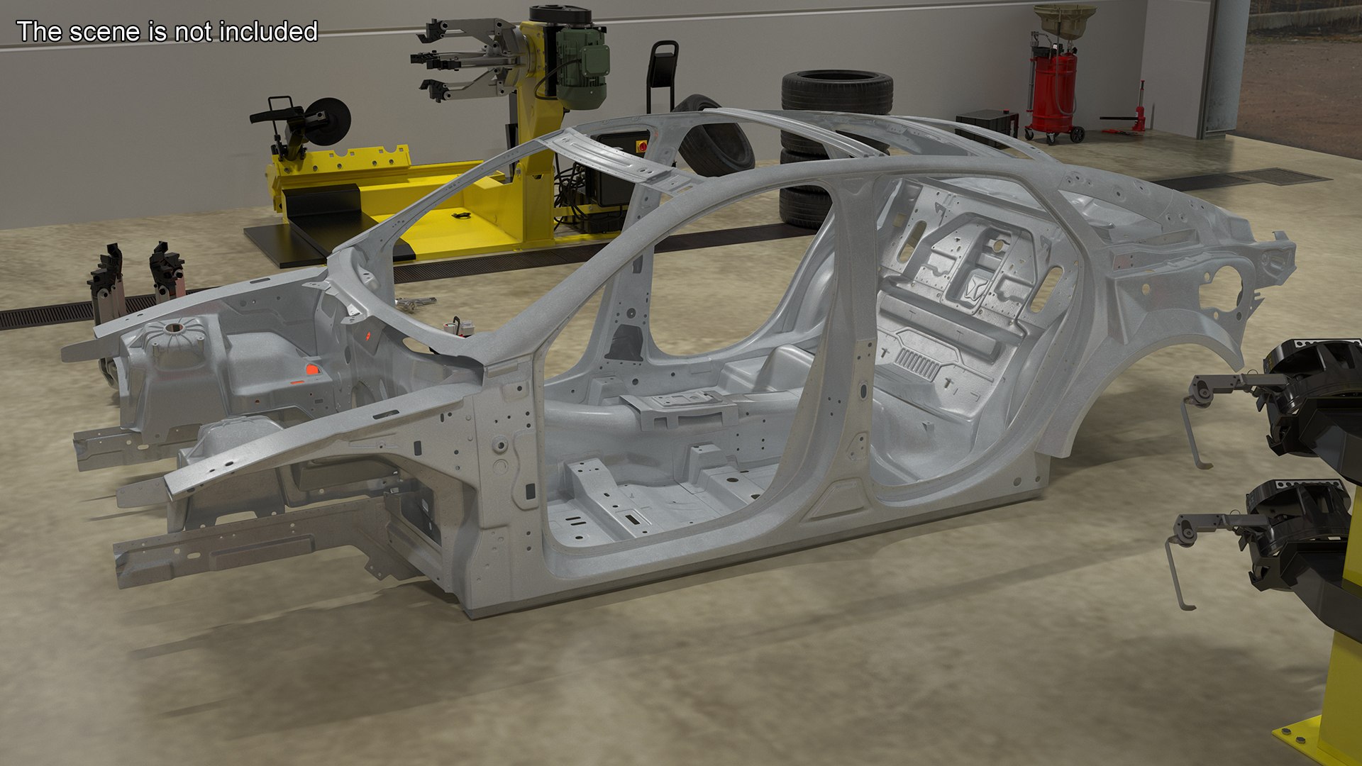 Sedan Frame 3D - TurboSquid 2230541