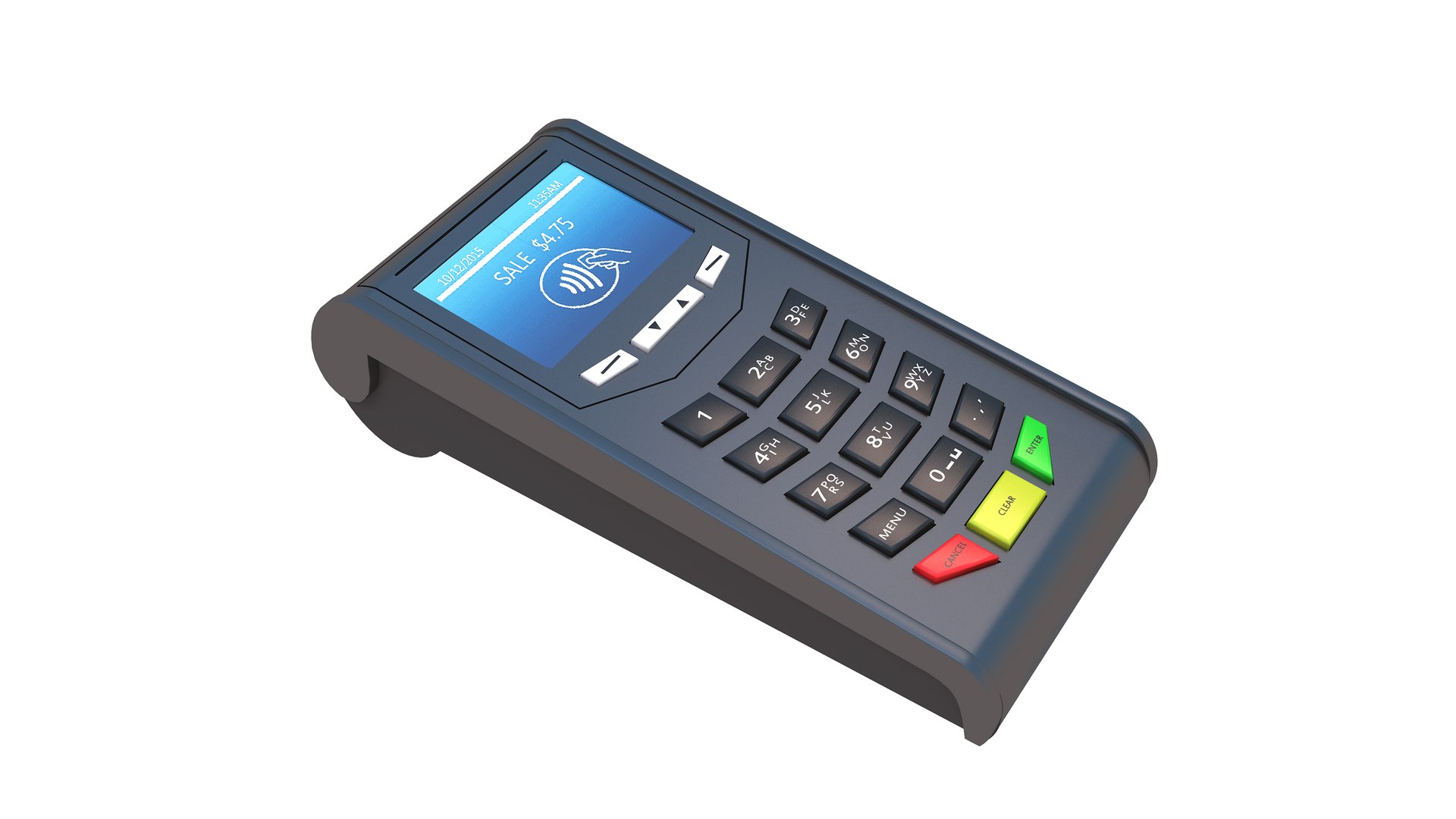 Credit card pos terminal 3D model - TurboSquid 1651030