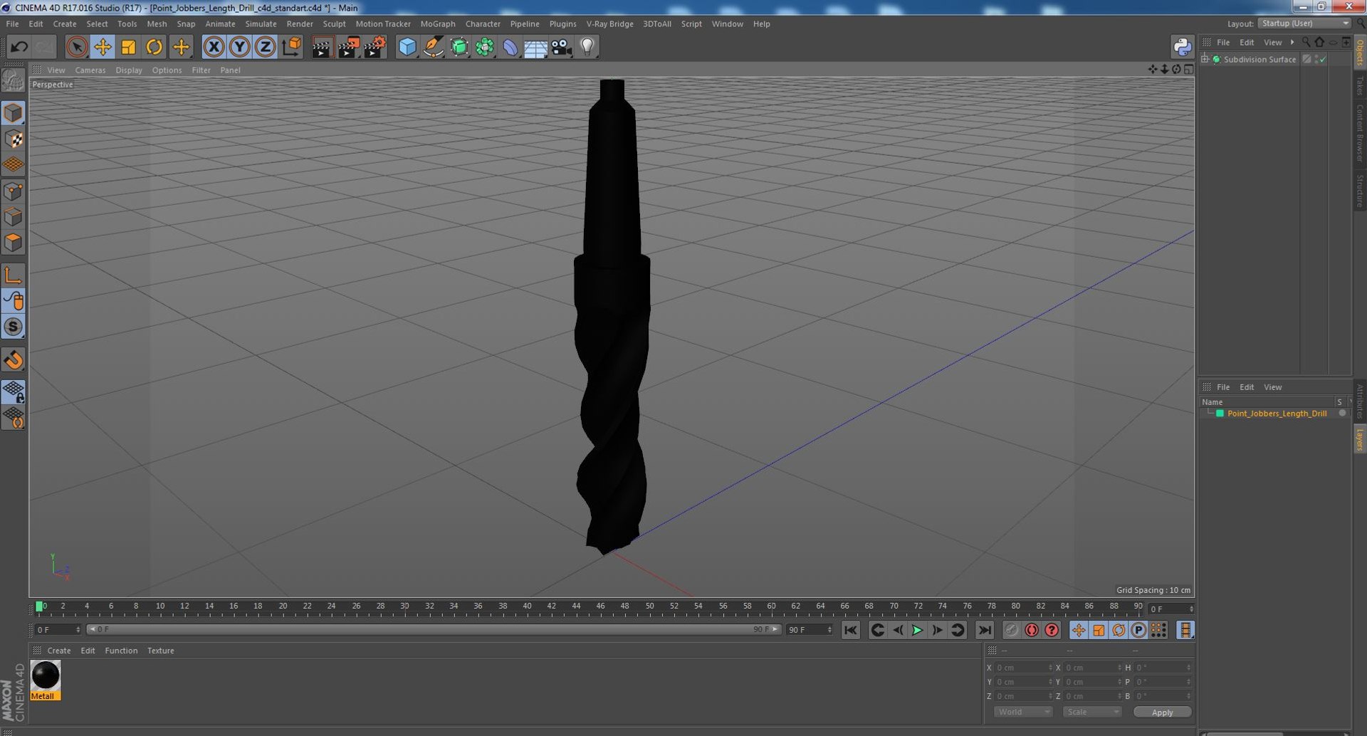 Point Jobbers Length Drill 3D Model - TurboSquid 2190573