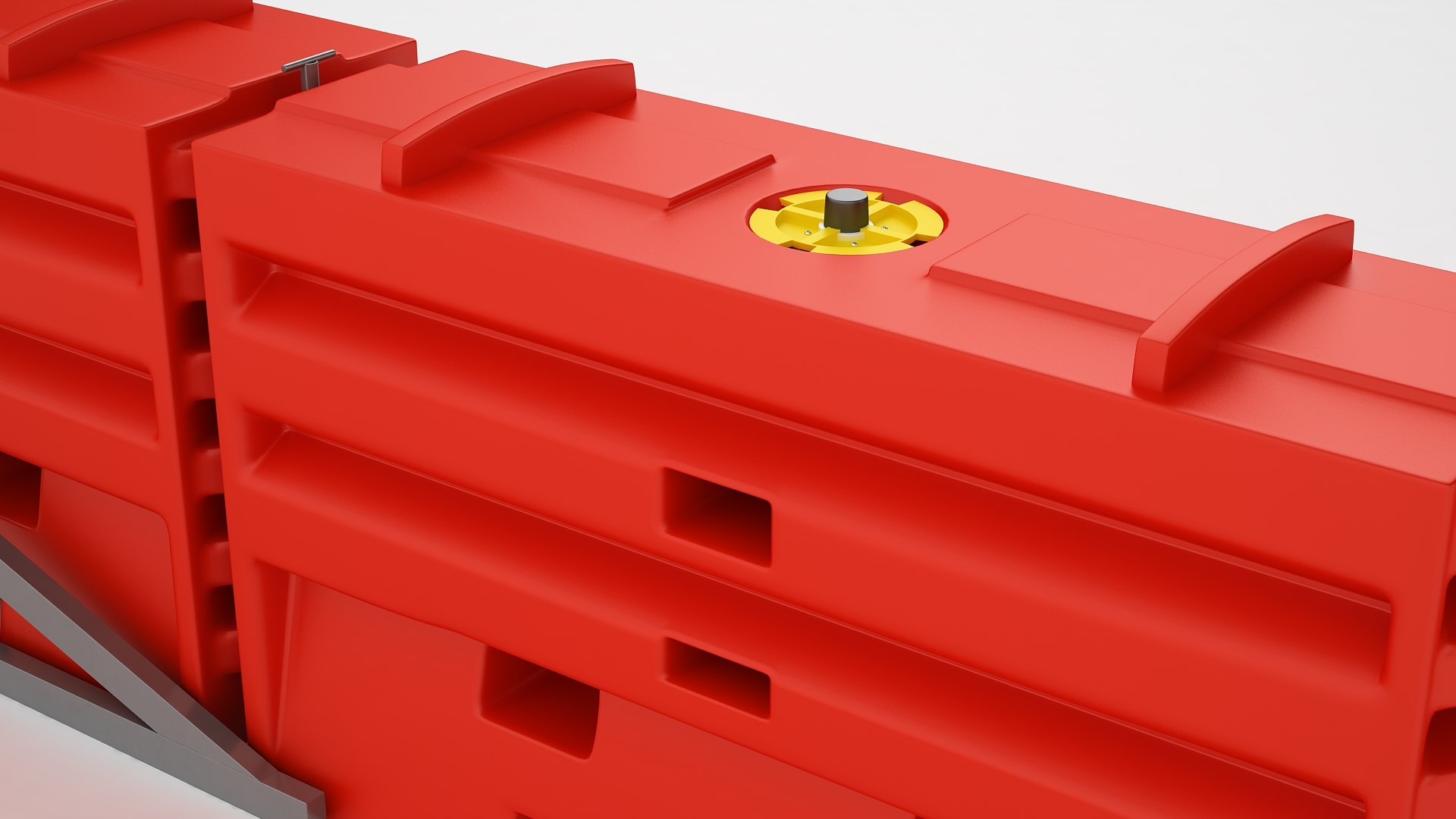 3D Traffix Sled Barrier Model - TurboSquid 1553537