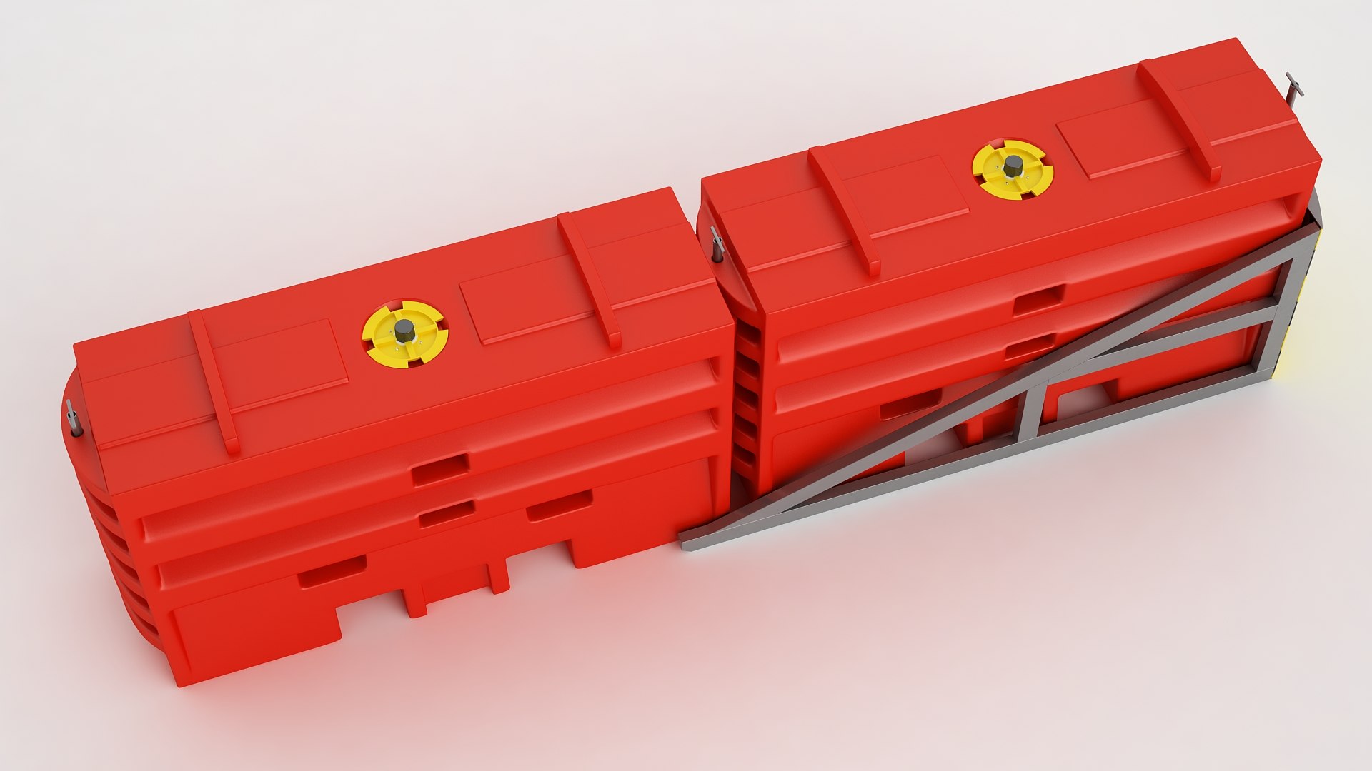 3D Traffix Sled Barrier Model - TurboSquid 1553537