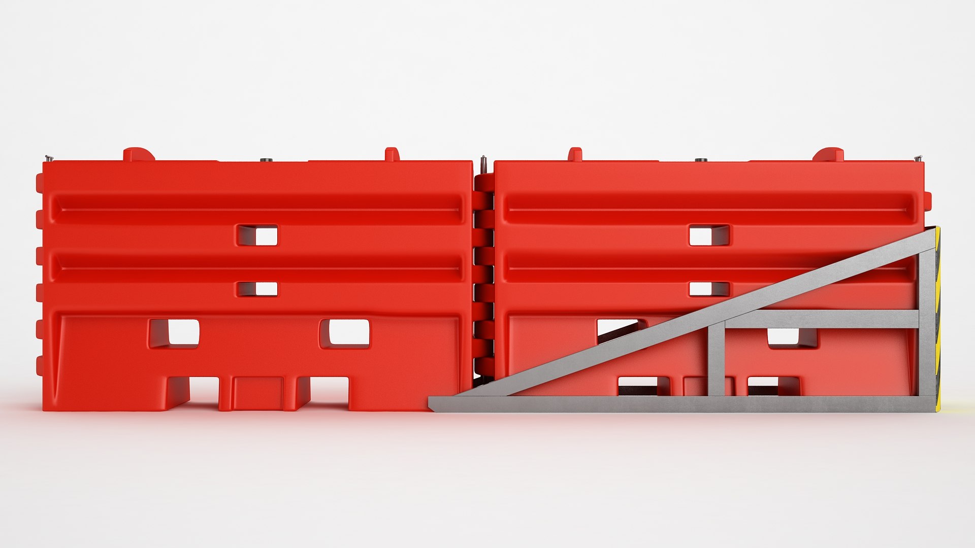 3D Traffix Sled Barrier Model - TurboSquid 1553537