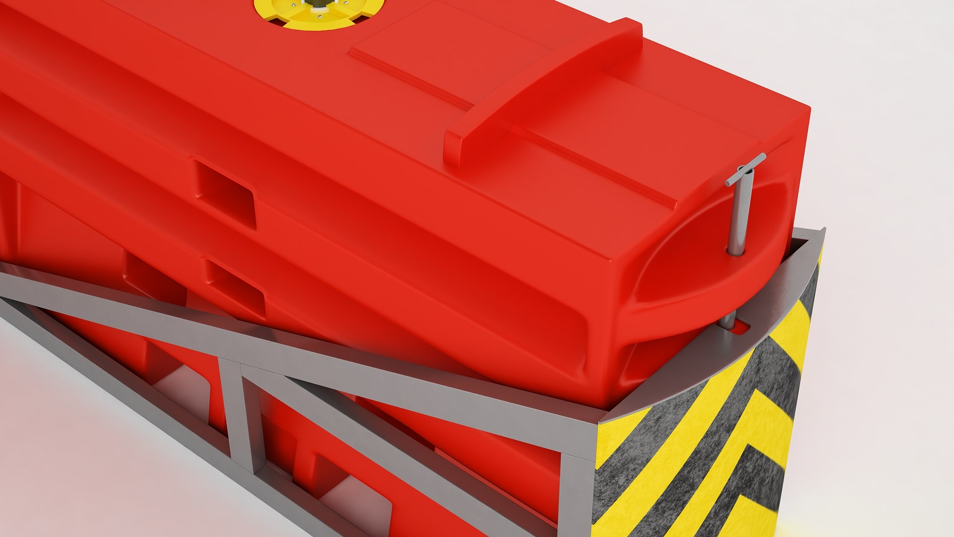 3D Traffix Sled Barrier Model - TurboSquid 1553537
