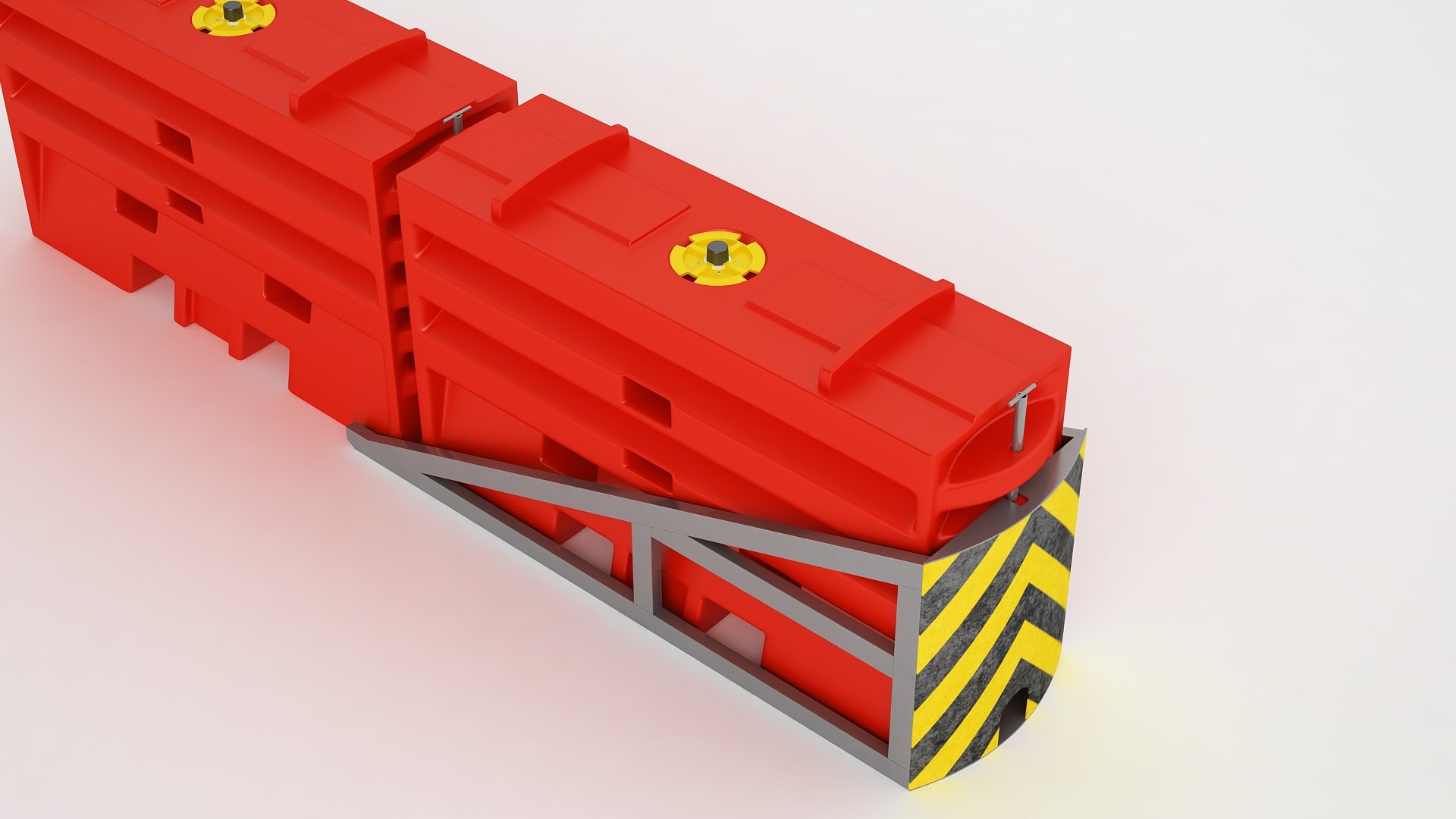3D Traffix Sled Barrier Model - TurboSquid 1553537