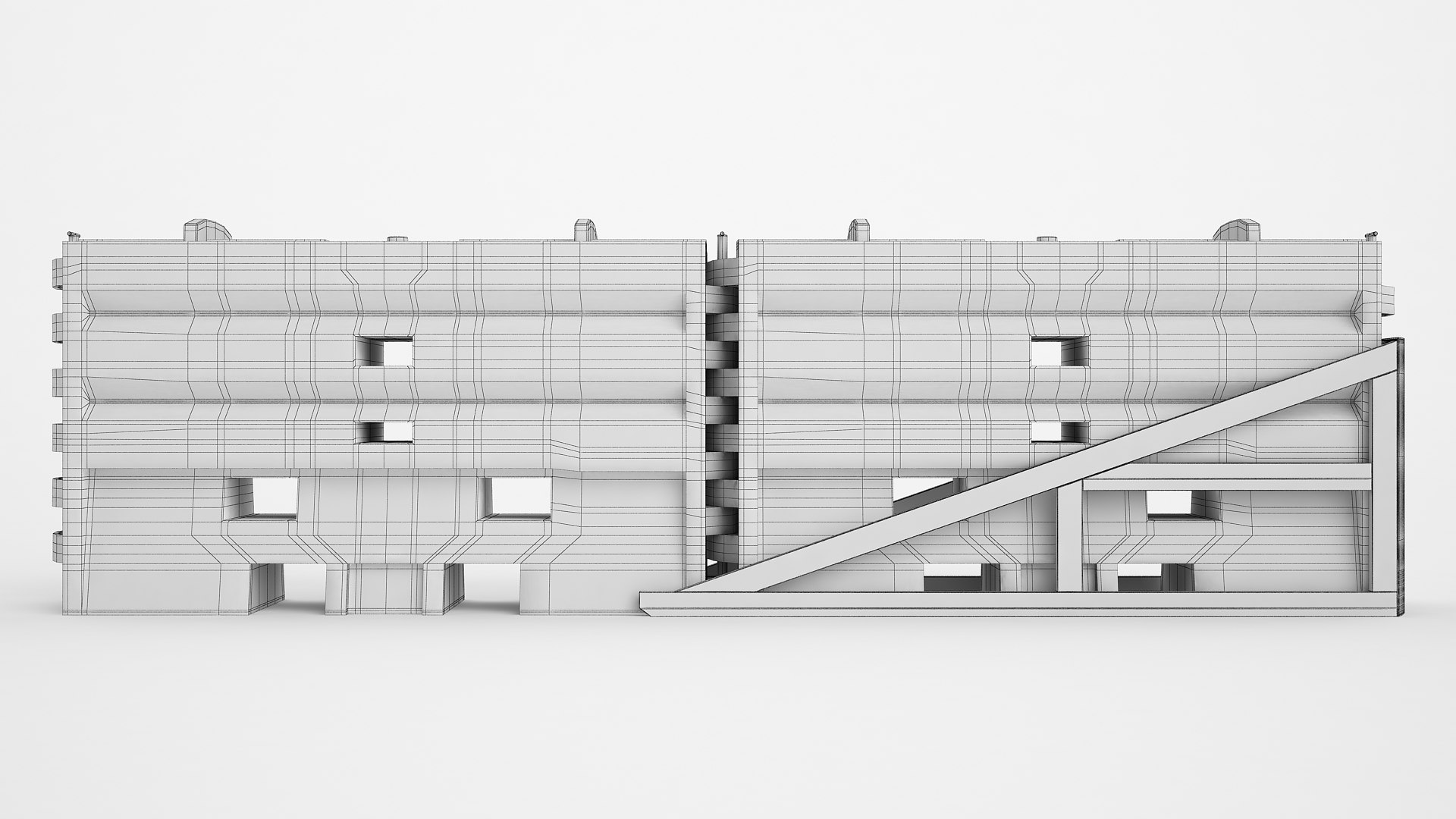 3D Traffix Sled Barrier Model - TurboSquid 1553537