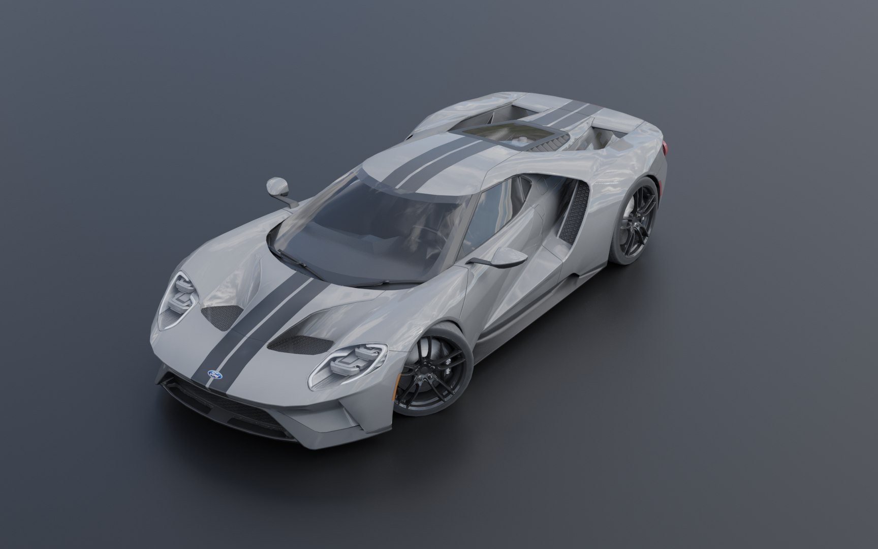 3D Ford GT 2017 Lowpoly - TurboSquid 2020200