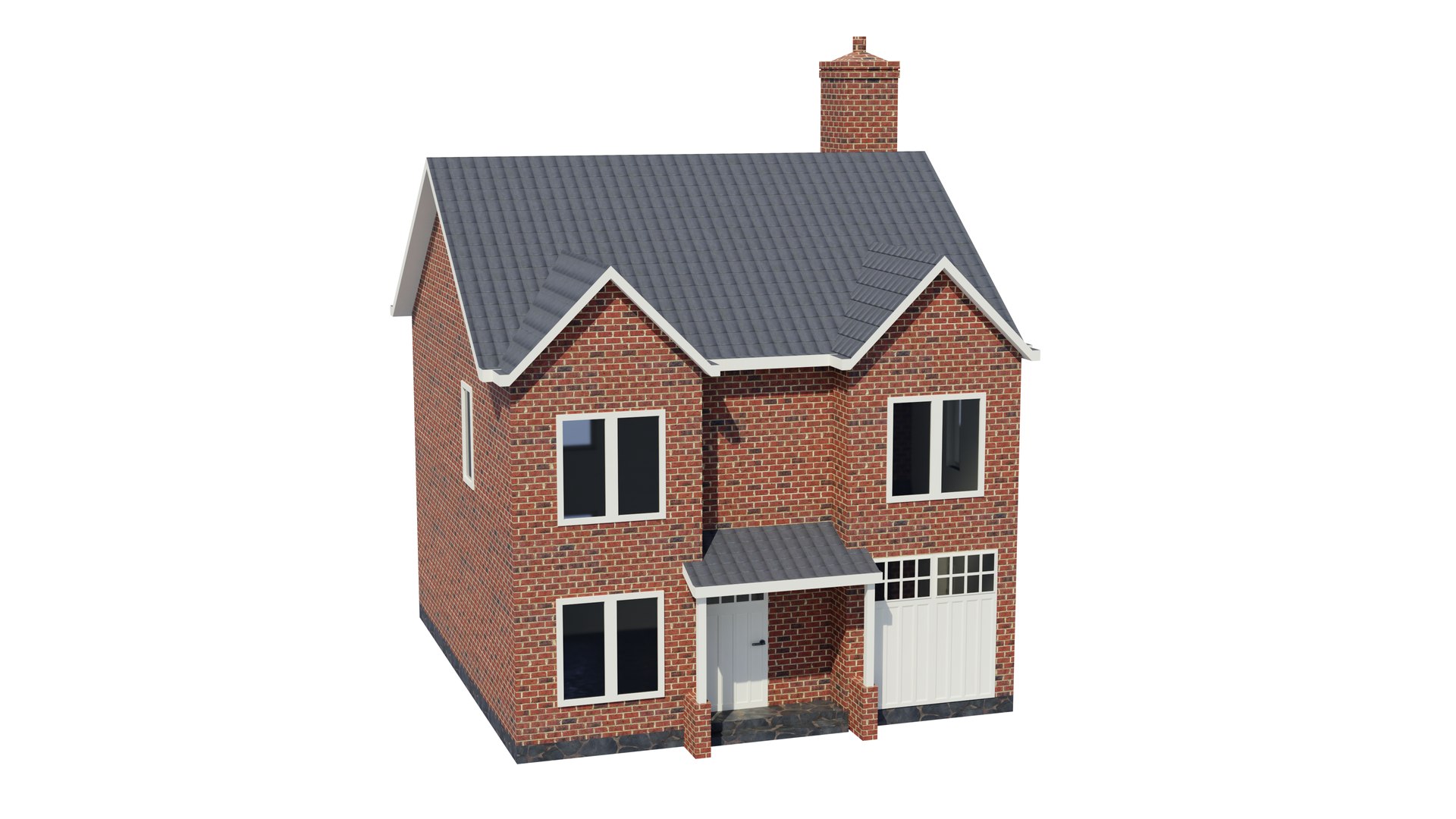 3D Model British House 007 - TurboSquid 2123537