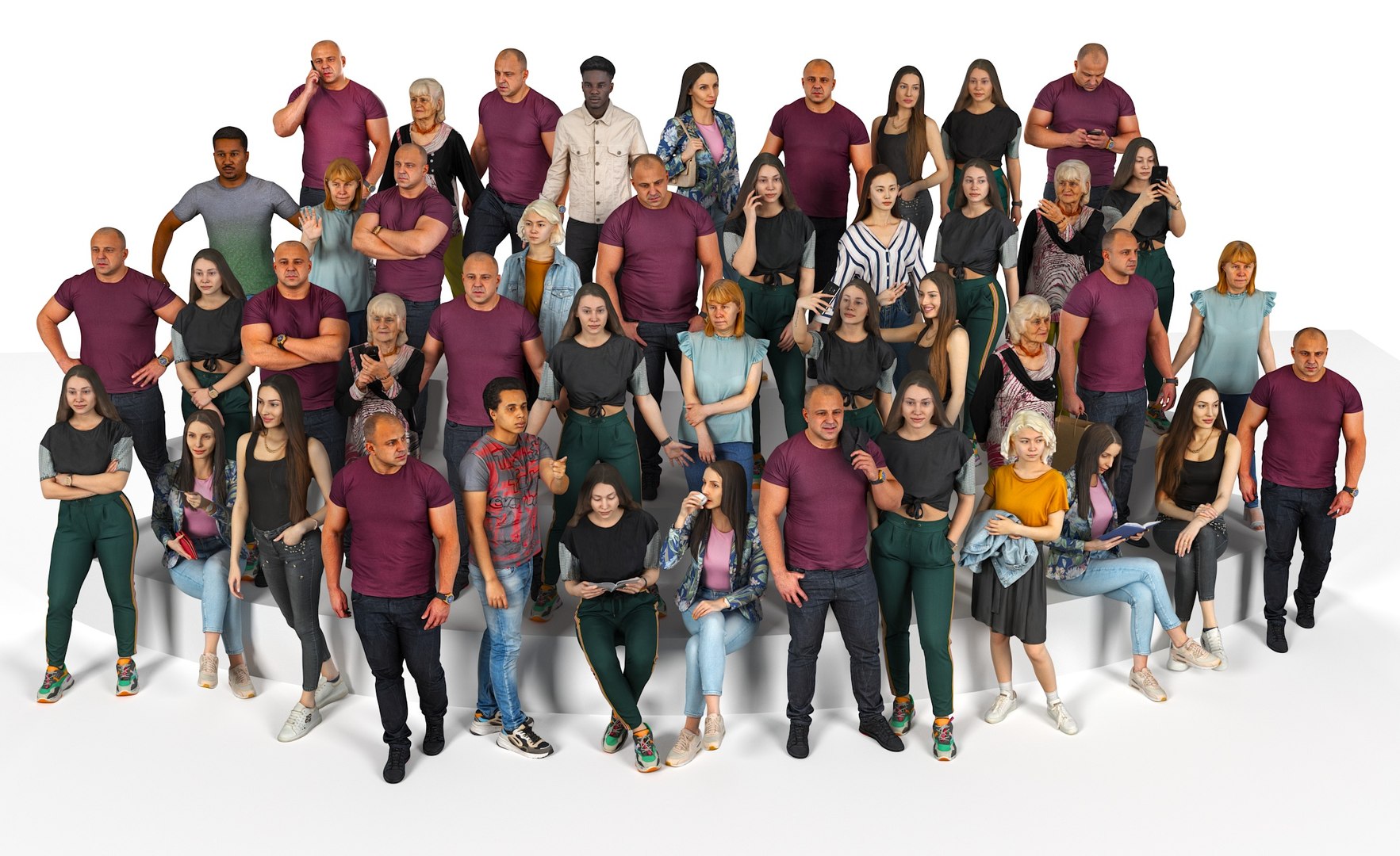 Spring People Collection 01 - 44 models 3D model - TurboSquid 2011430