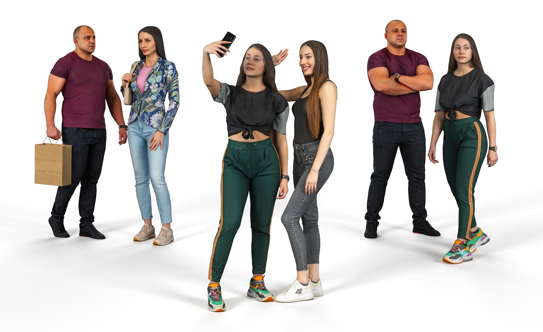 Spring People Collection 01 - 44 models 3D model - TurboSquid 2011430