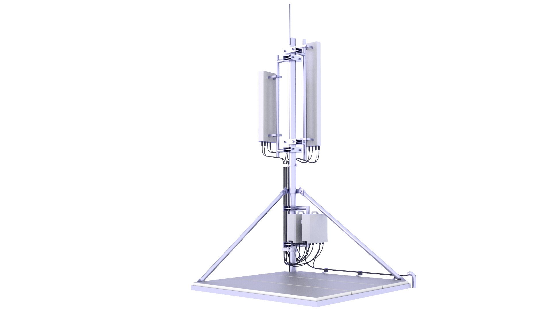BTS Cell Phone Tower Low 5 Model - TurboSquid 1822565