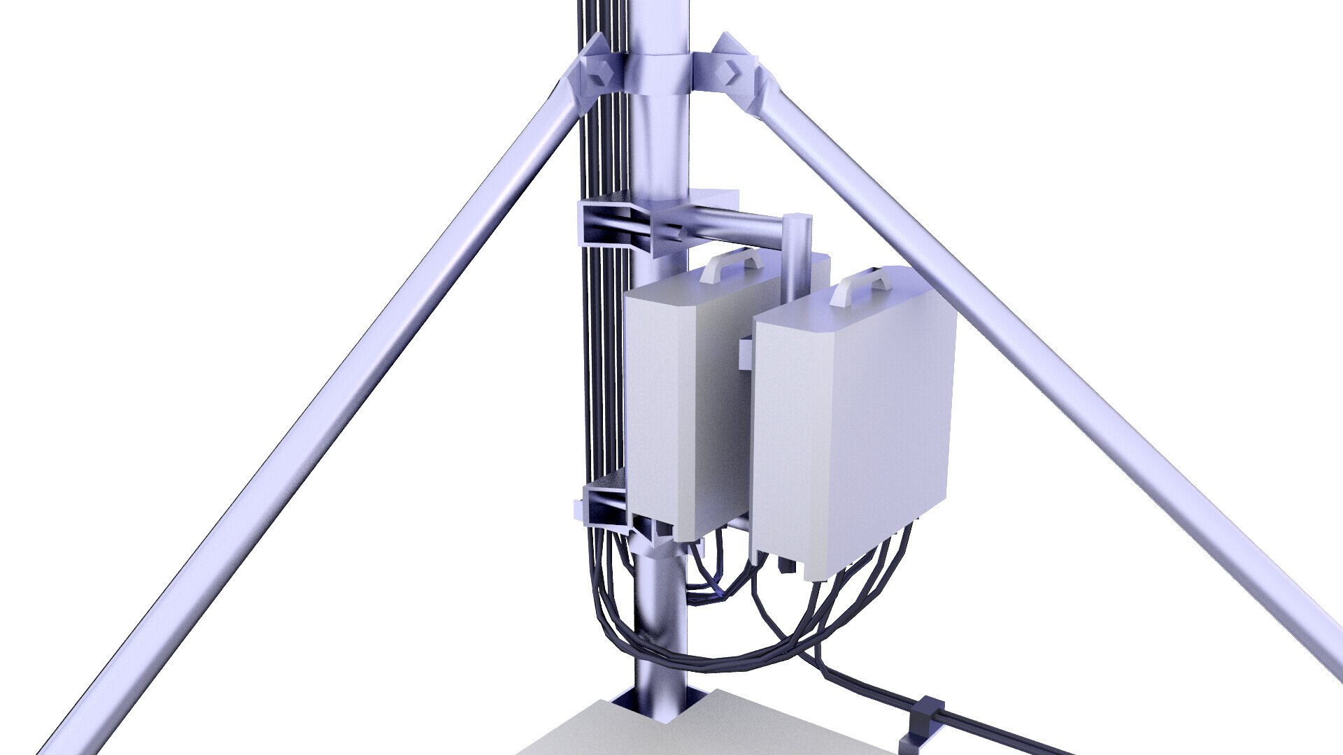 BTS Cell Phone Tower Low 5 Model - TurboSquid 1822565