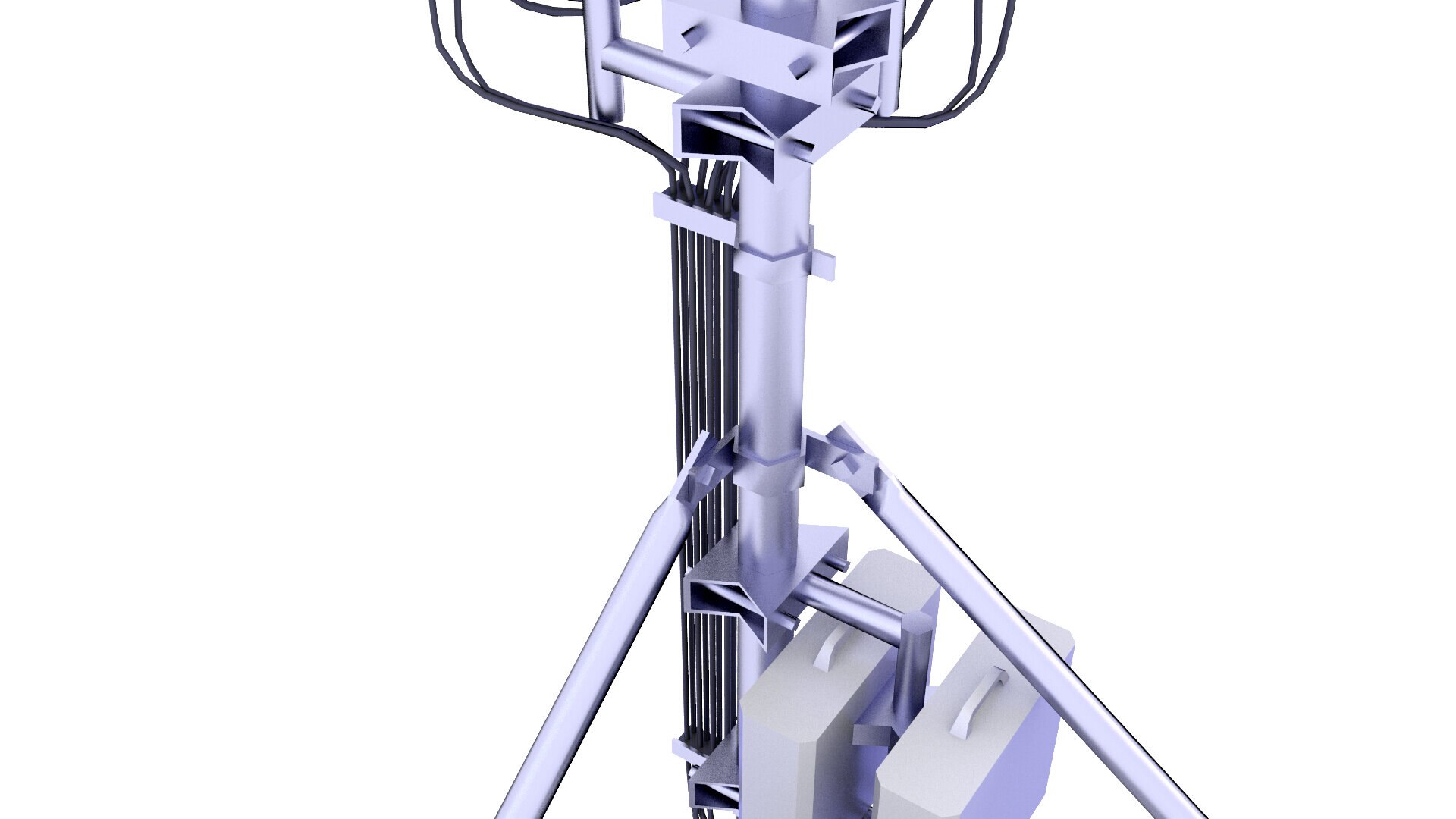 BTS Cell Phone Tower Low 5 Model - TurboSquid 1822565