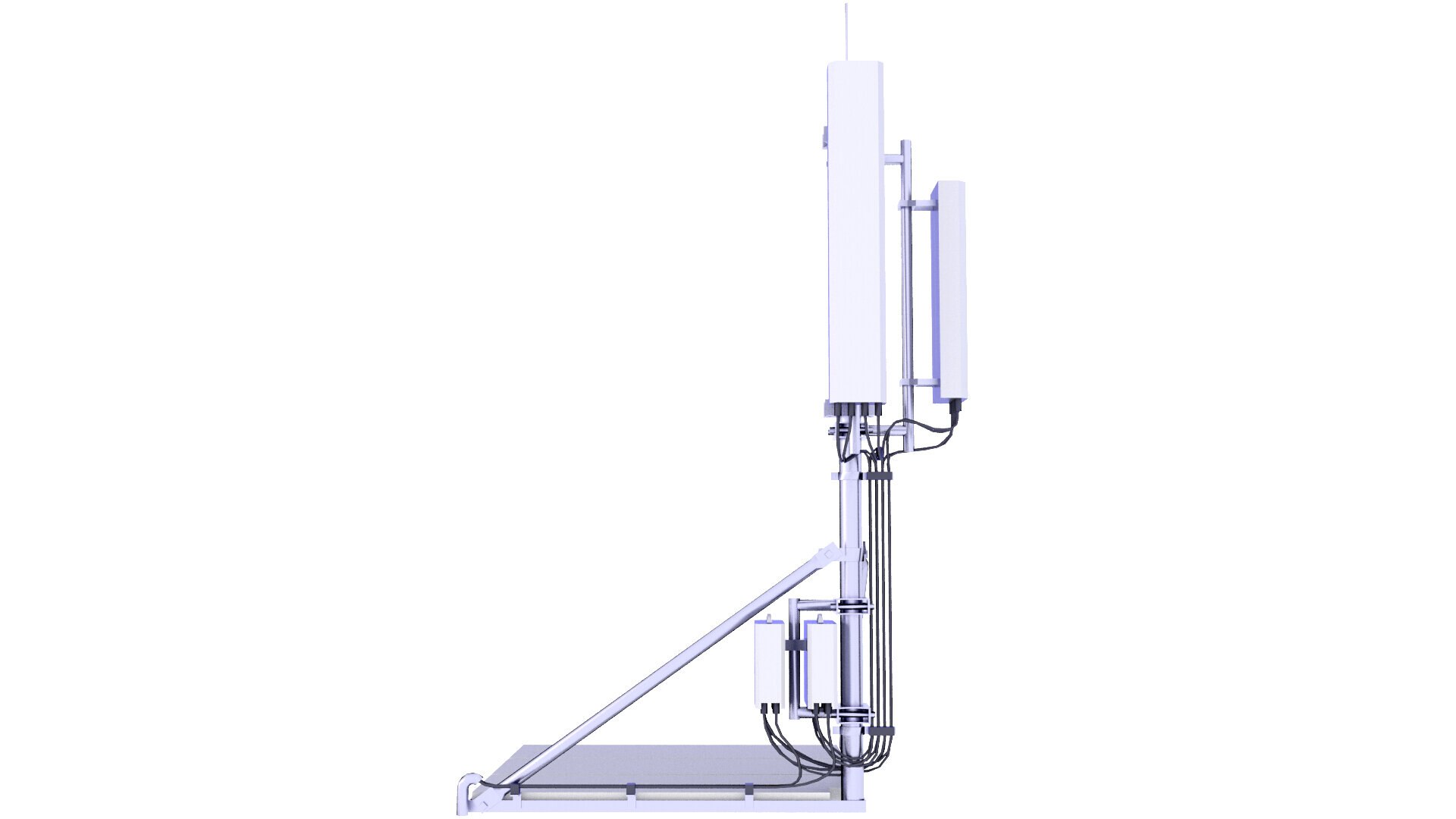 BTS Cell Phone Tower Low 5 Model - TurboSquid 1822565