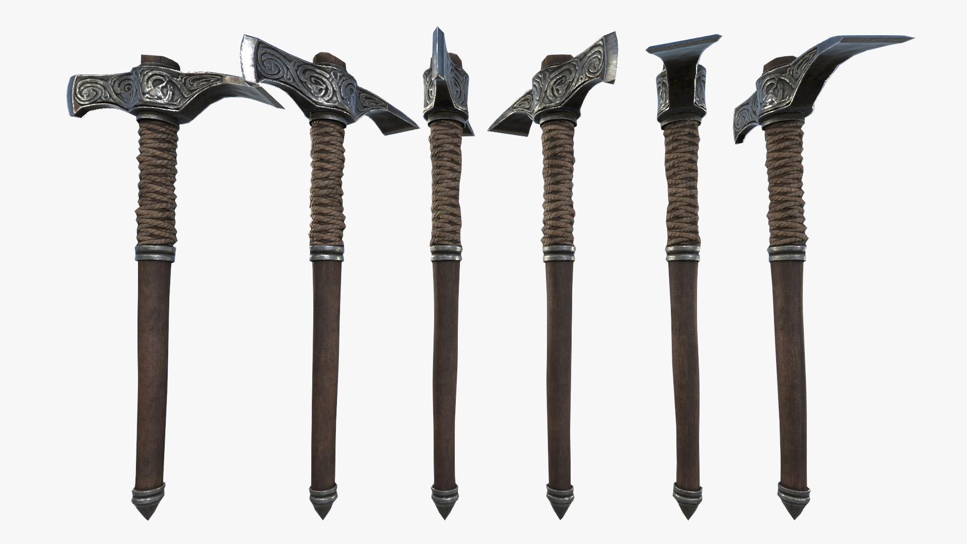 Fantasy Axe RPG Mattock Pickaxe Double Axe Great Axe Battle Axe Great ...