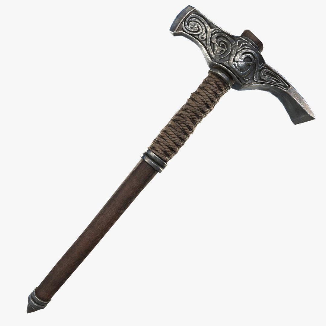 Fantasy Axe RPG Mattock Pickaxe Double Axe Great Axe Battle Axe Great-axe Battle-axe Pick Viking ...