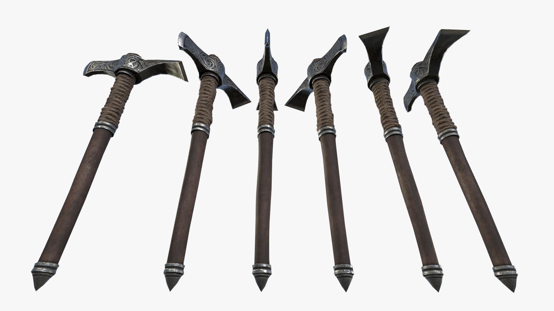 Fantasy Axe RPG Mattock Pickaxe Double Axe Great Axe Battle Axe Great ...