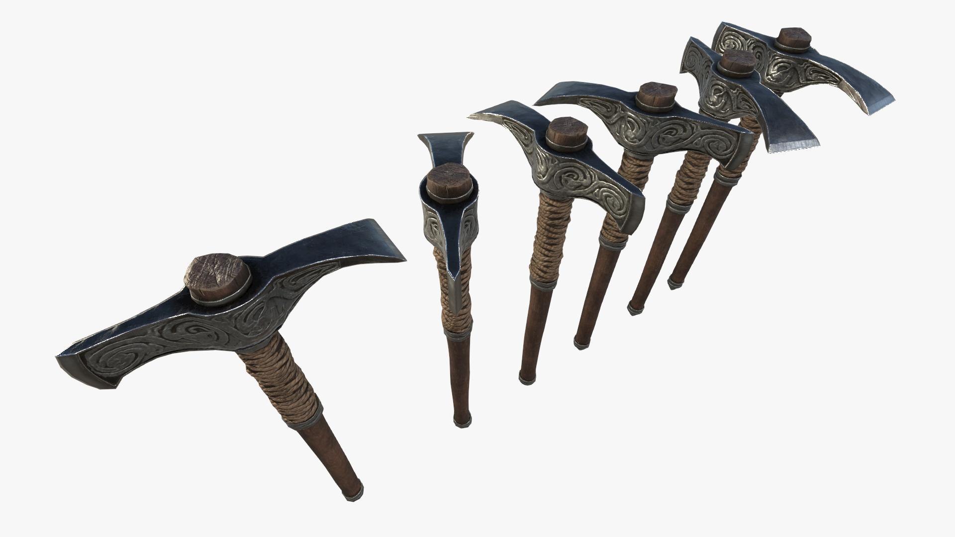 Fantasy Axe RPG Mattock Pickaxe Double Axe Great Axe Battle Axe Great ...