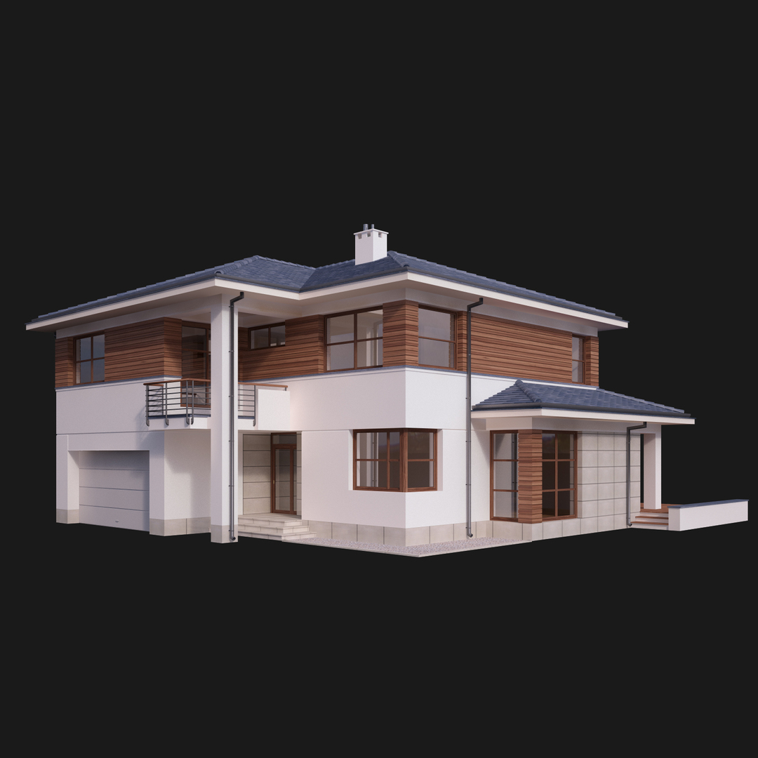 villa house 3d model