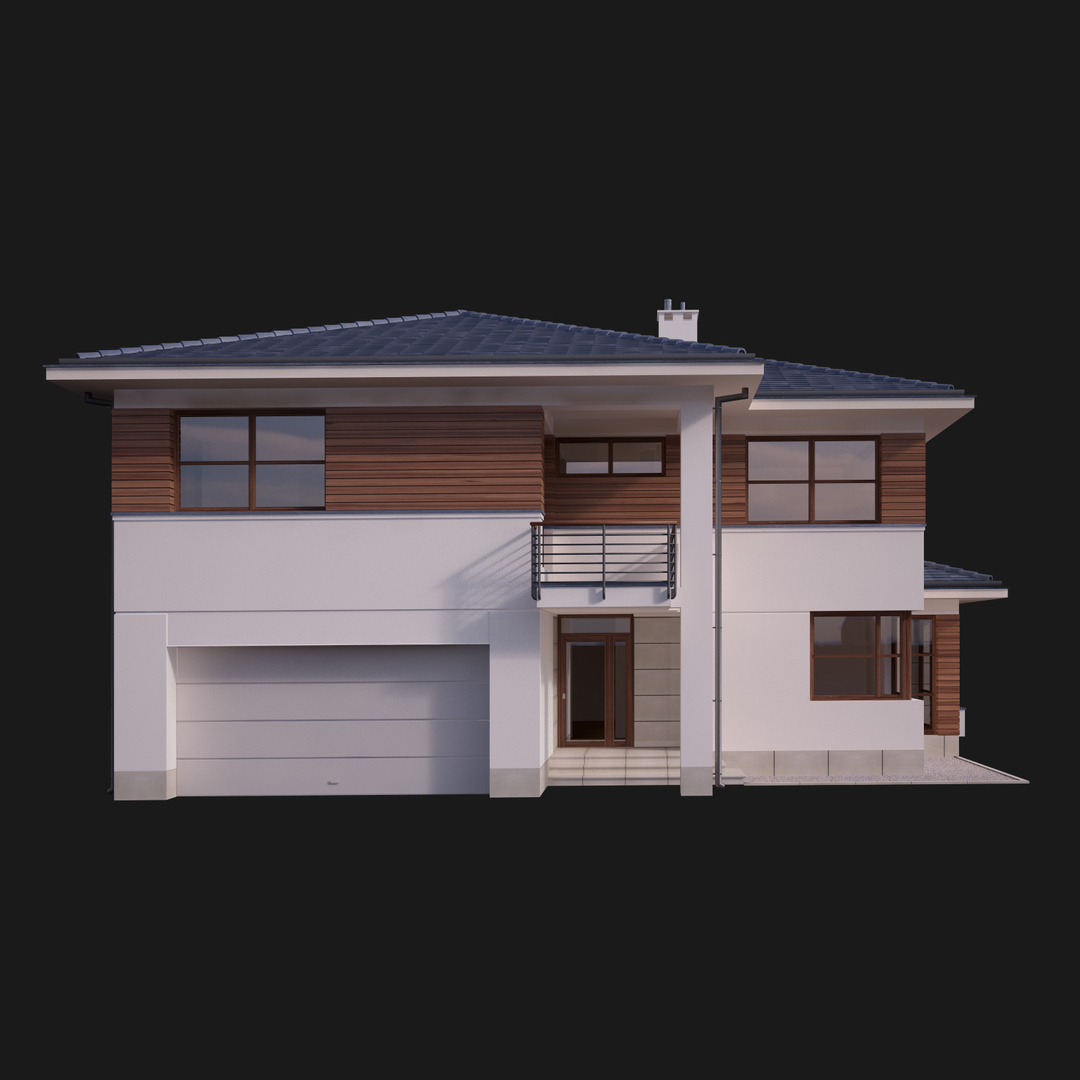 villa house 3d model
