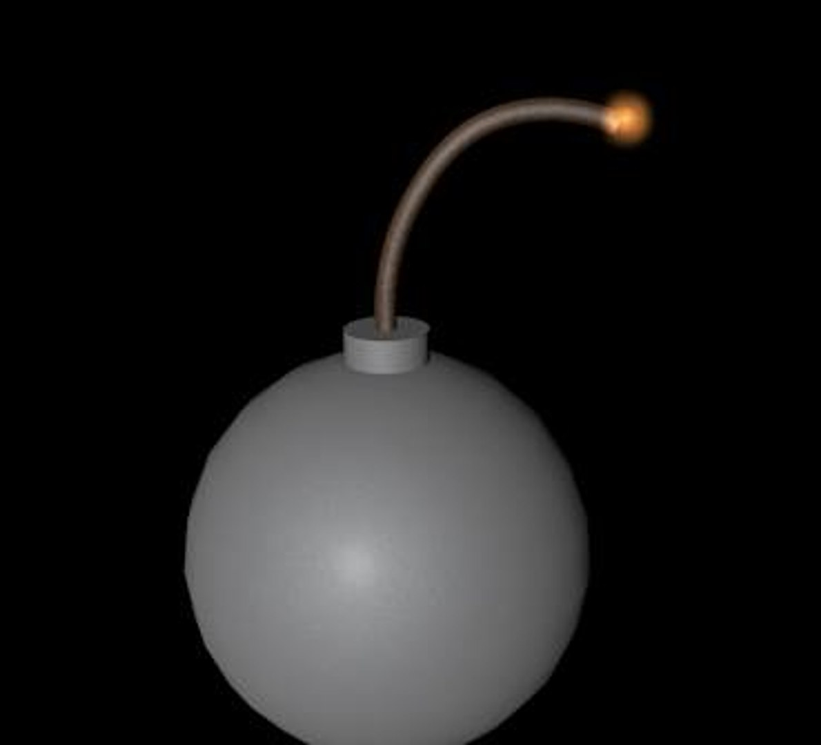 3ds max gunpowder cartoon bomb