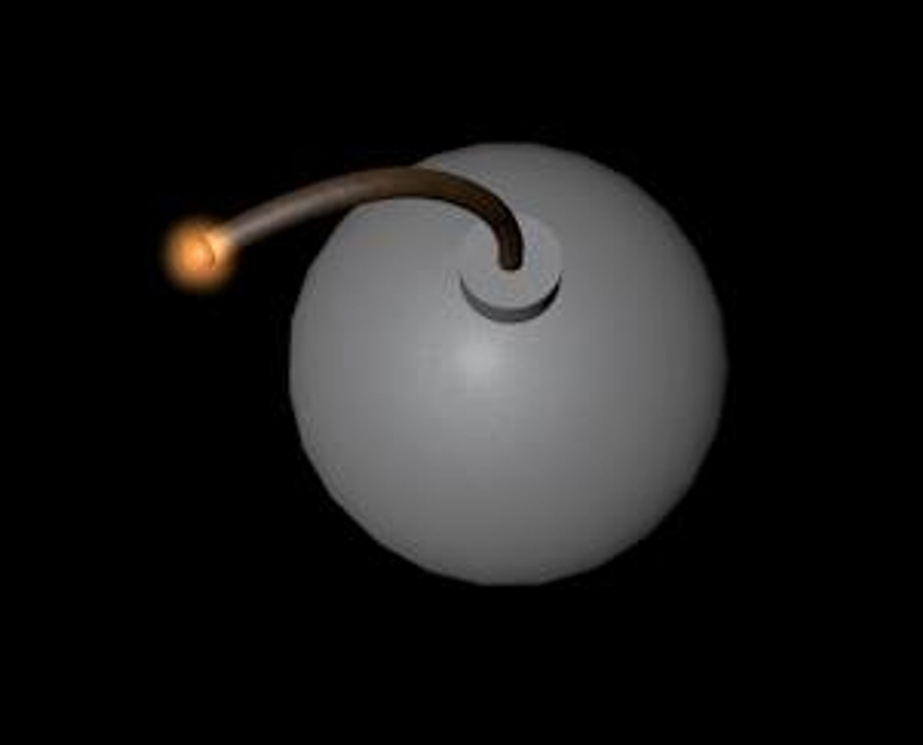 3ds Max Gunpowder Cartoon Bomb