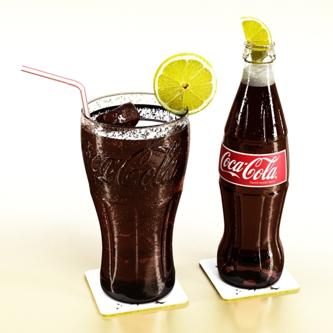 3d Model Photorealistic Coke Coca Cola