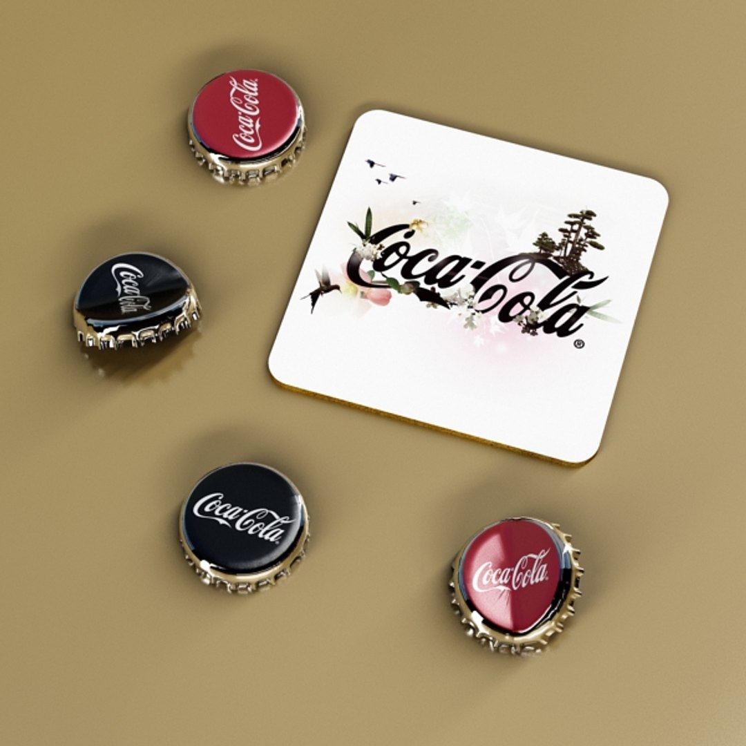 3d Model Photorealistic Coke Coca Cola