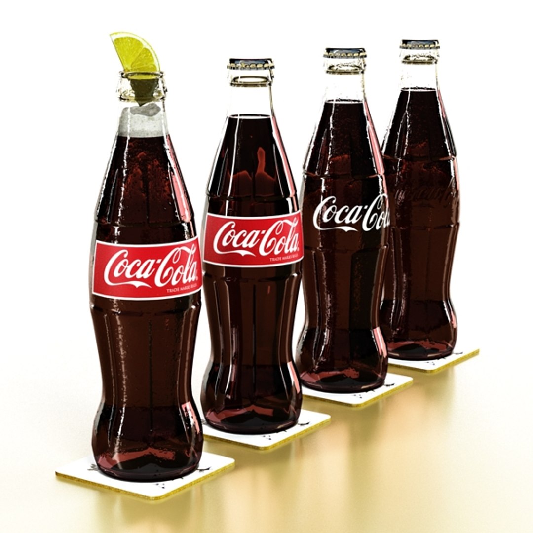 3d Model Photorealistic Coke Coca Cola