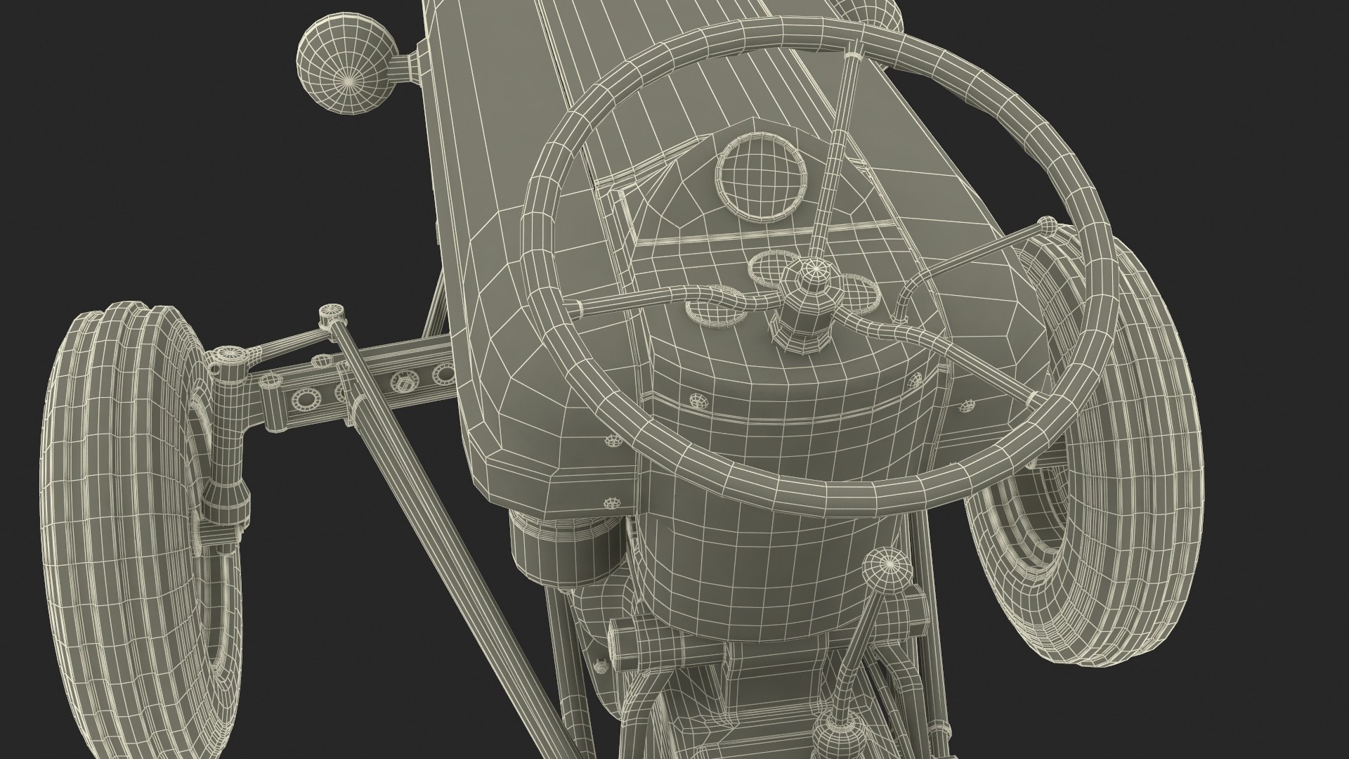 Vintage Tractor Ford NAA Golden Jubilee 1953 3D model - TurboSquid 2170080