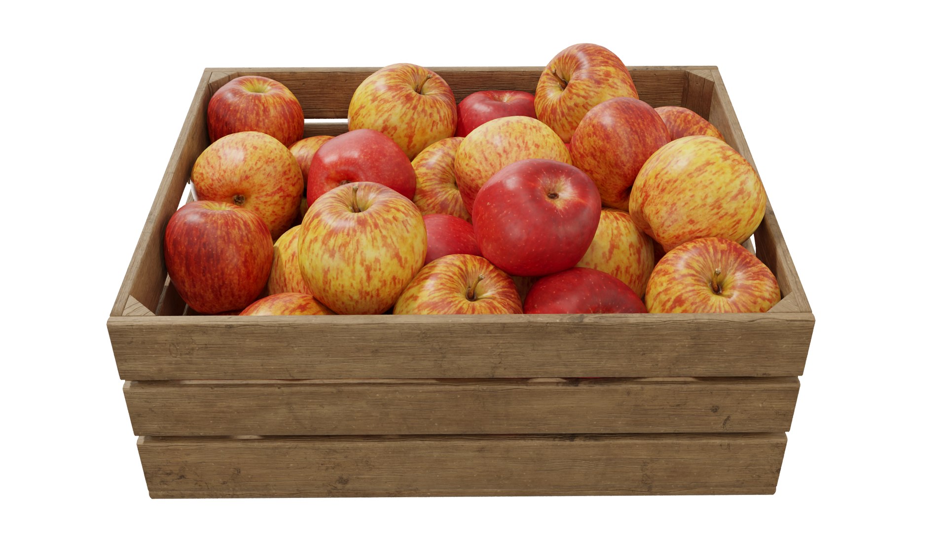 3D Apple Crates Set 03 - TurboSquid 1967300