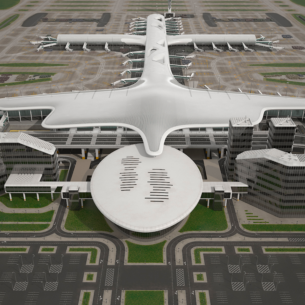 modelo 3d Terminal del Aeropuerto Internacional - TurboSquid 2389970
