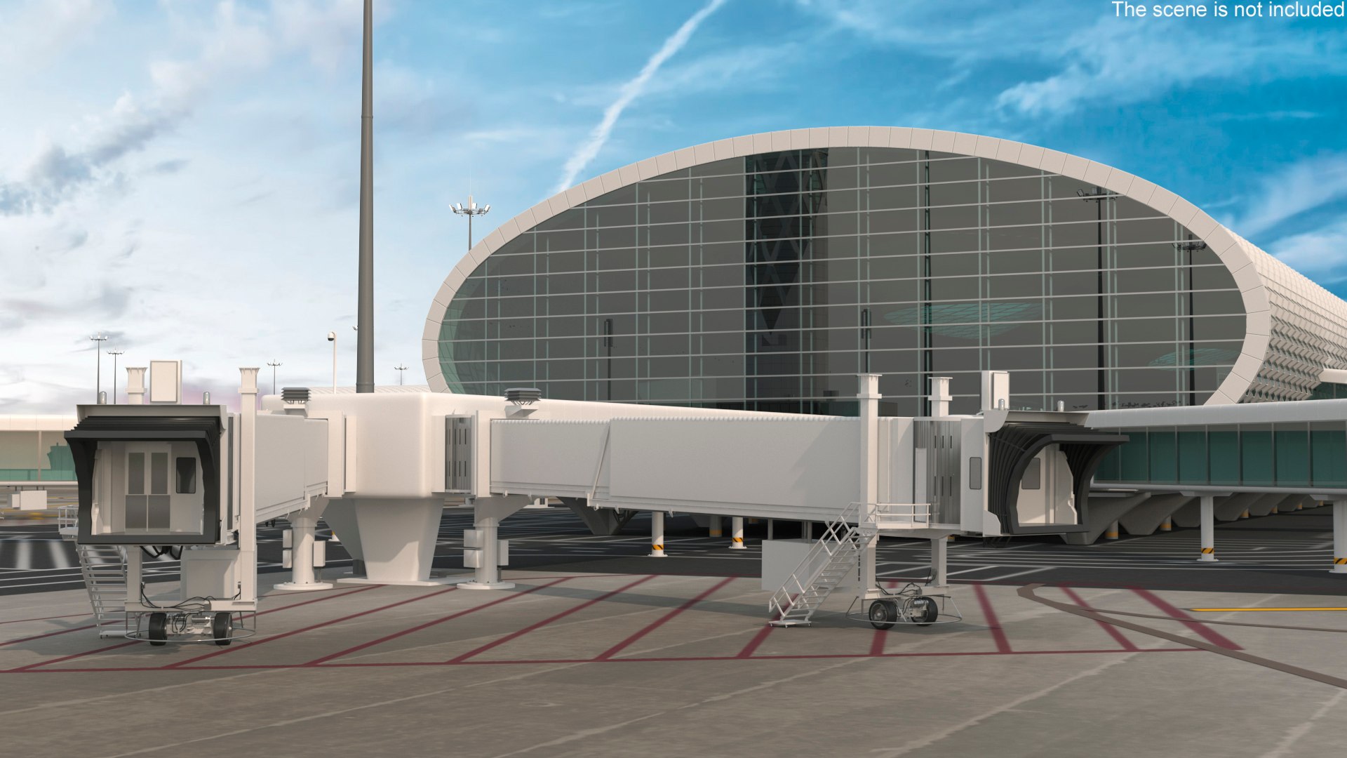 3D International Airport Terminal Model - TurboSquid 2389970