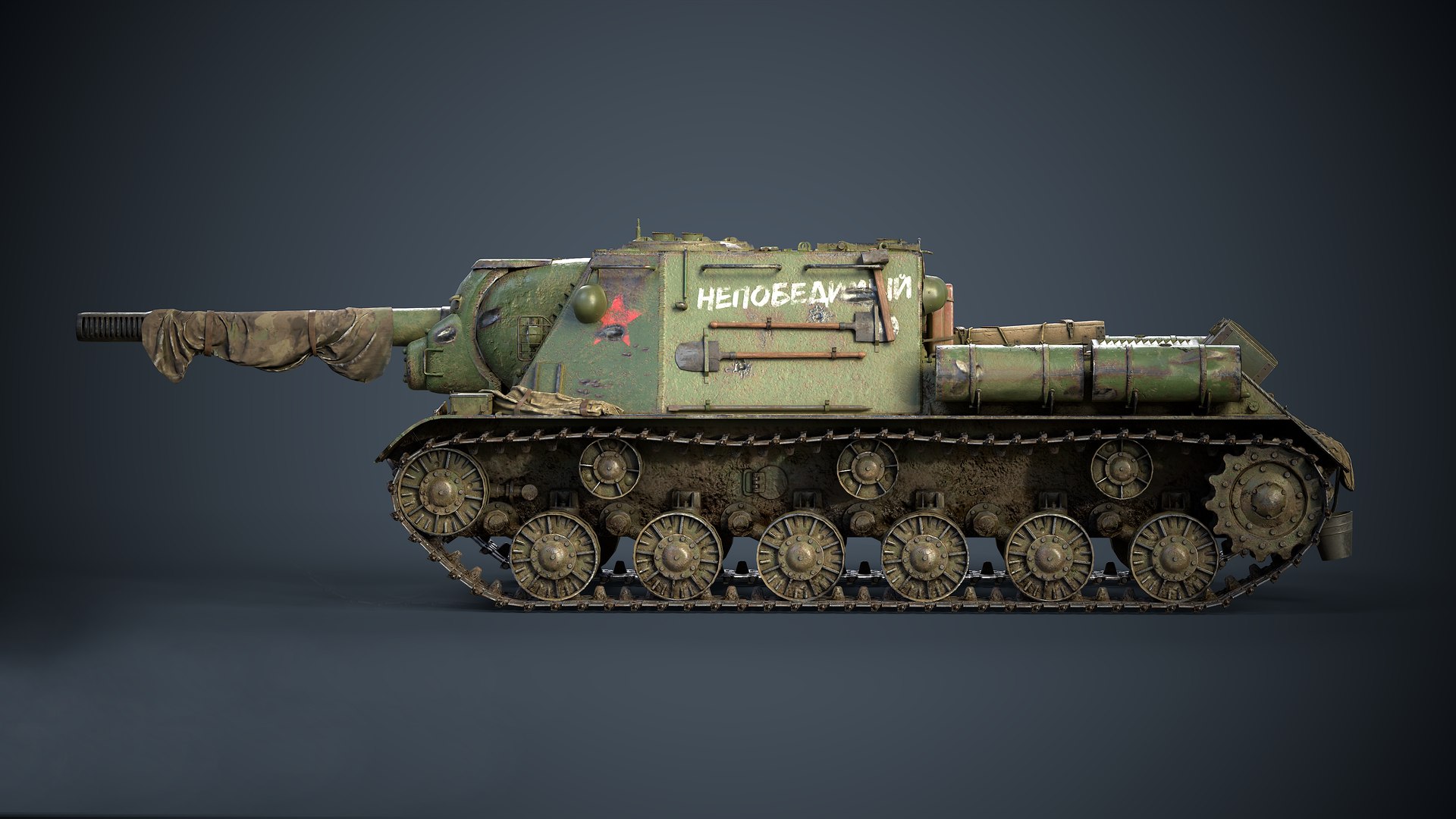 3D Model Tank Isu 152 - TurboSquid 1707381