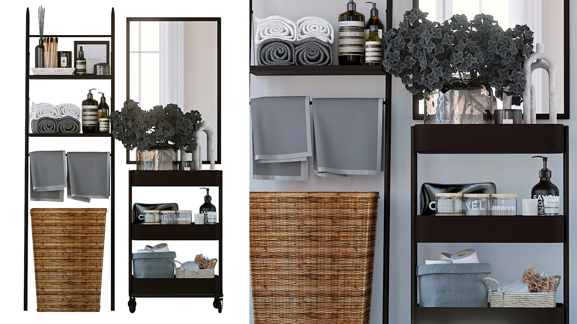 Bathroom Rack 3D Model - TurboSquid 1723493