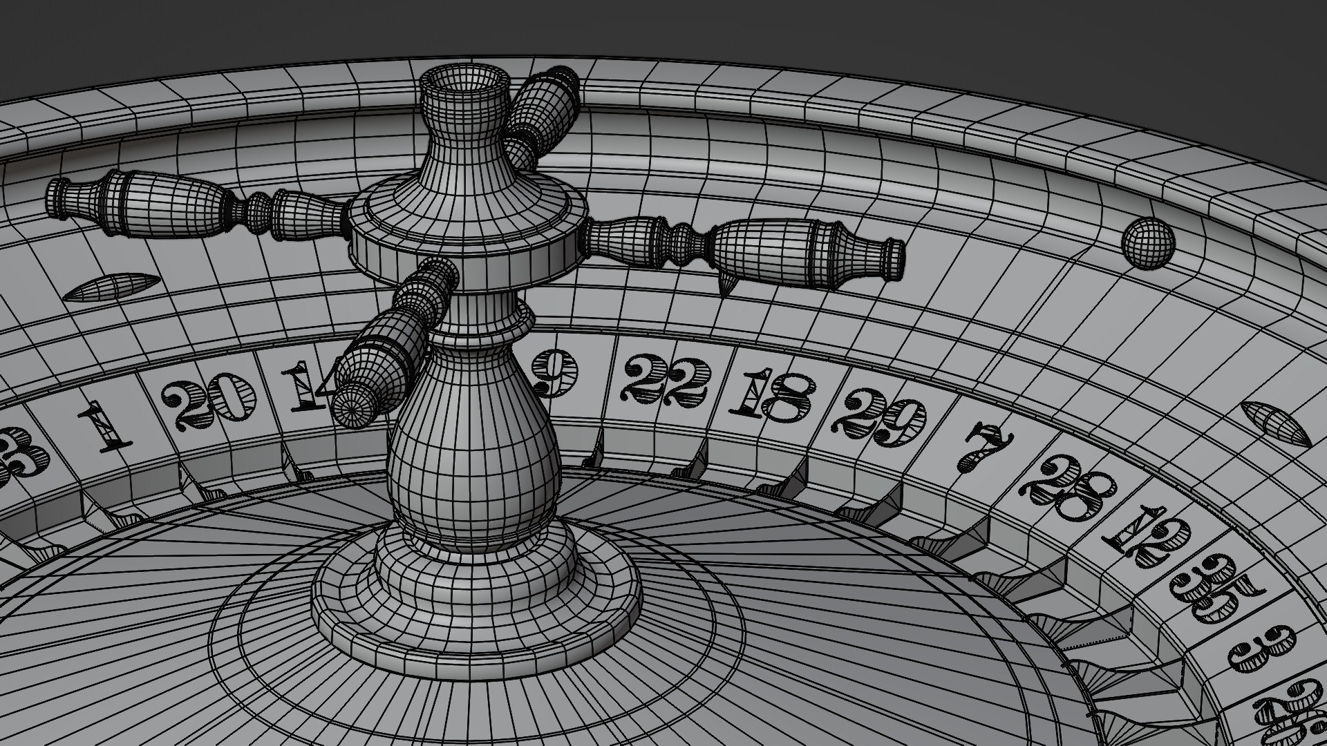 3D Antique Roulette Wheel - Animated Game Asset - TurboSquid 1845911